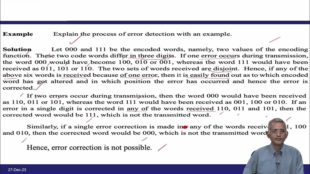 Coding Theory Cont. #swayamprabha #ch36sp - YouTube