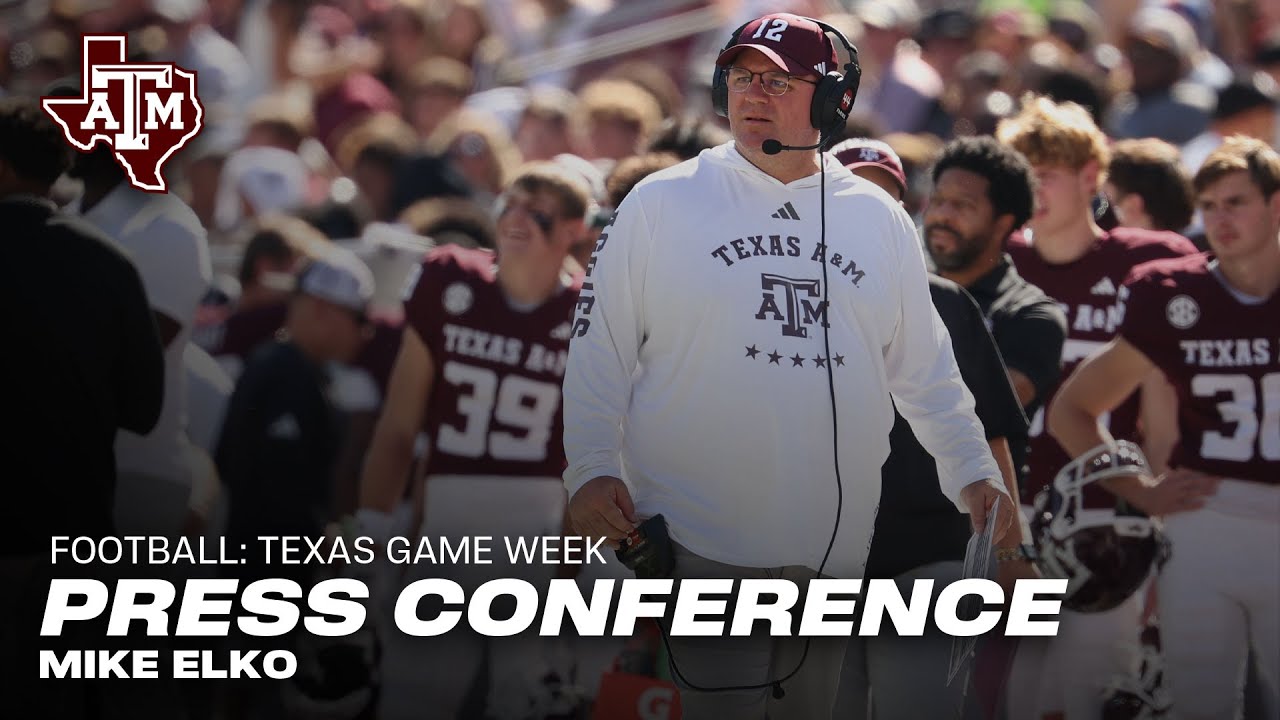Texas Game Week Press Conference: Mike Elko - YouTube
