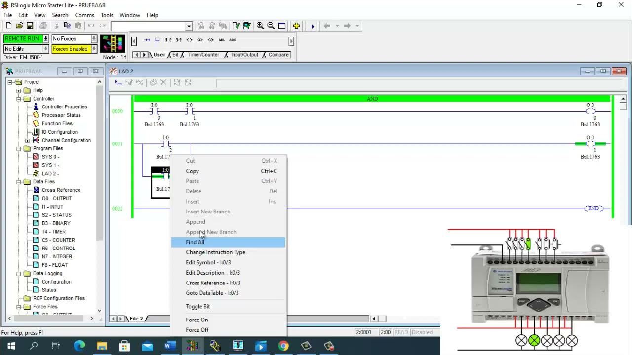 Allen Bradley II. Programación en RSLogix Micro con RSLinks Classic y ...