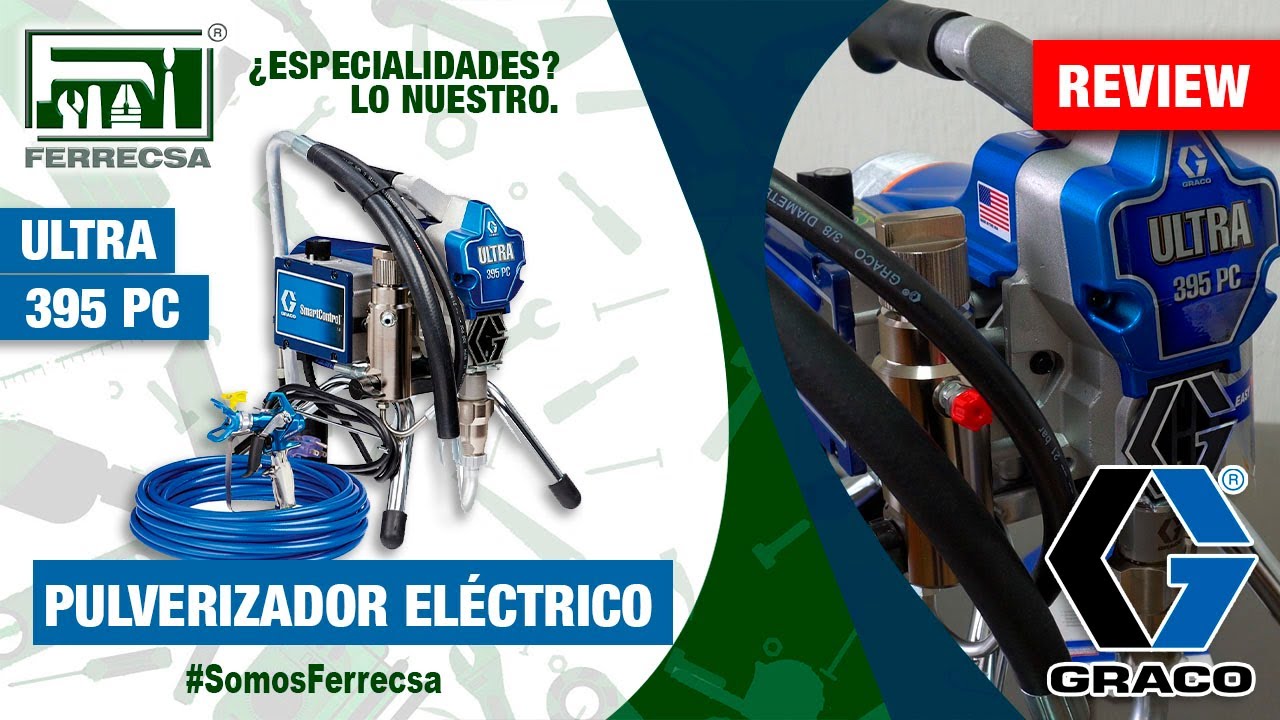 INCREIBLE! Pulverizador Eléctrico🔹395 PC ULTRA🔹GRACO @GracoContractorEquipment - YouTube