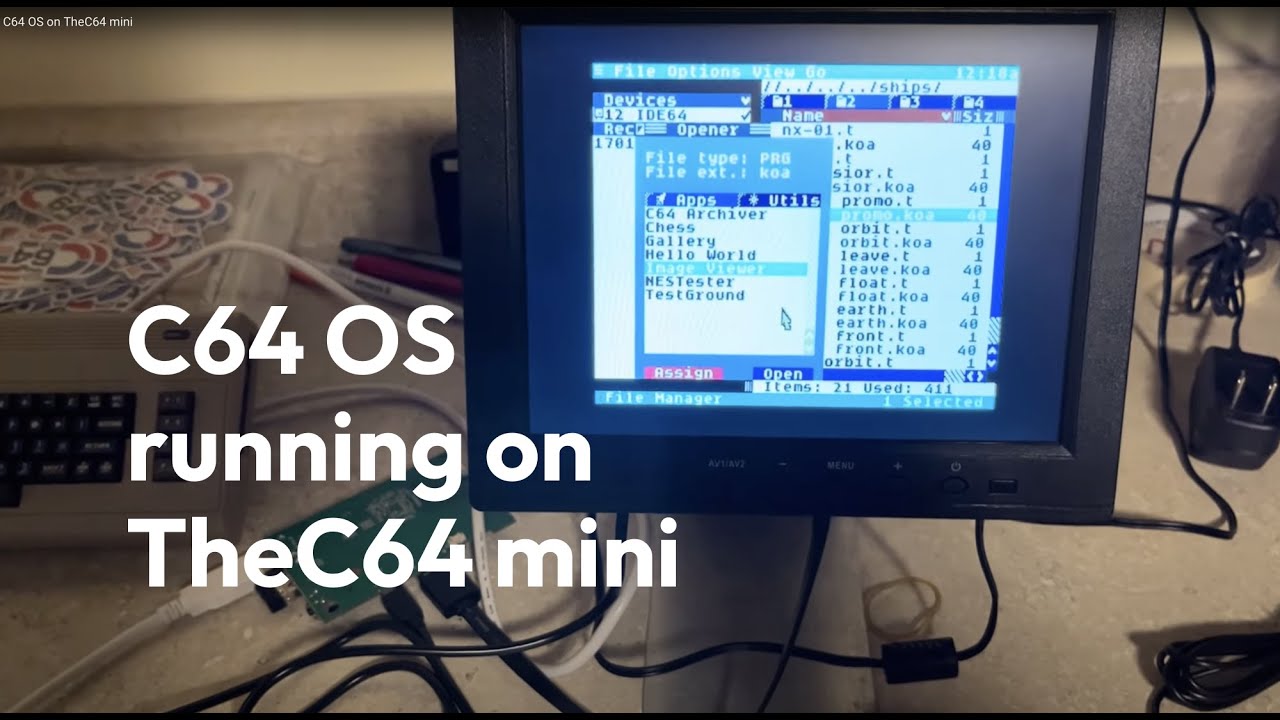 C64 OS on TheC64 mini - YouTube