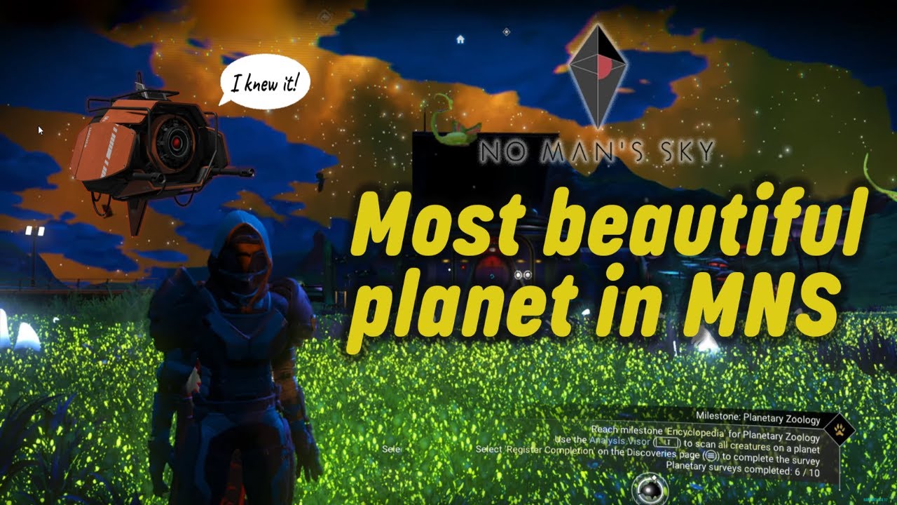 No Man's Sky - Most beautiful planet found to date. - YouTube
