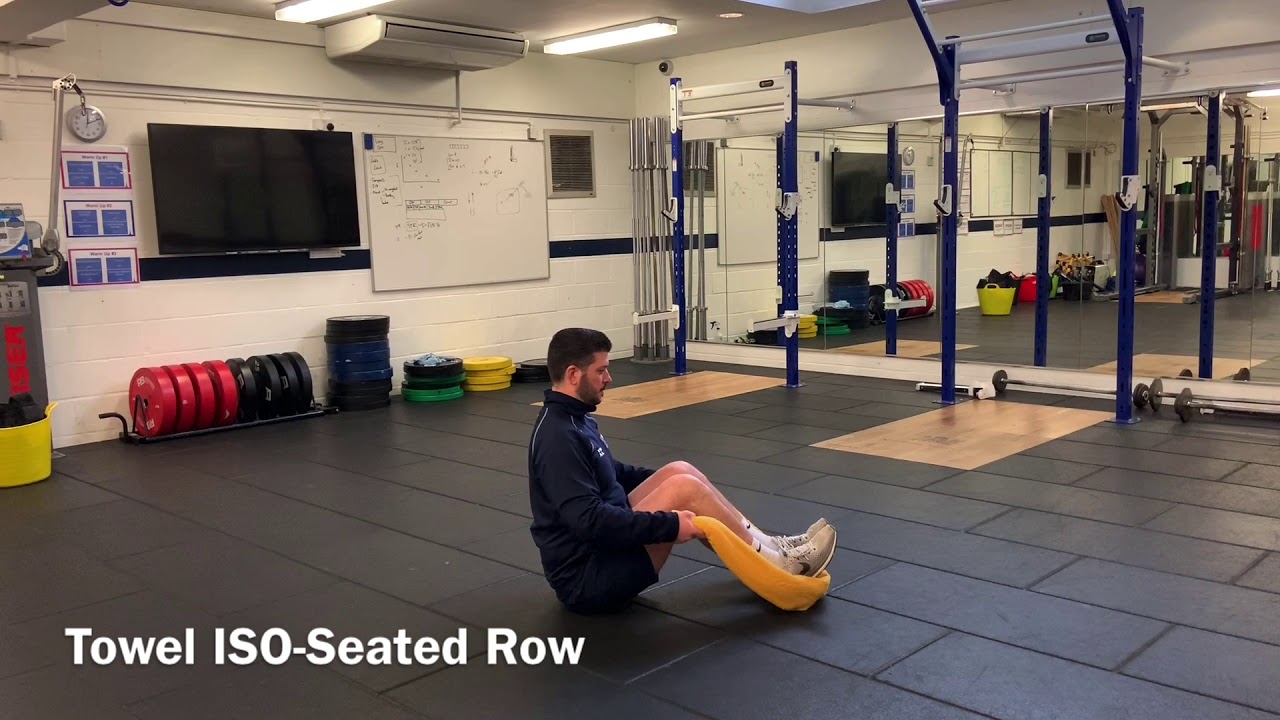 Towel ISO Seated Row - YouTube