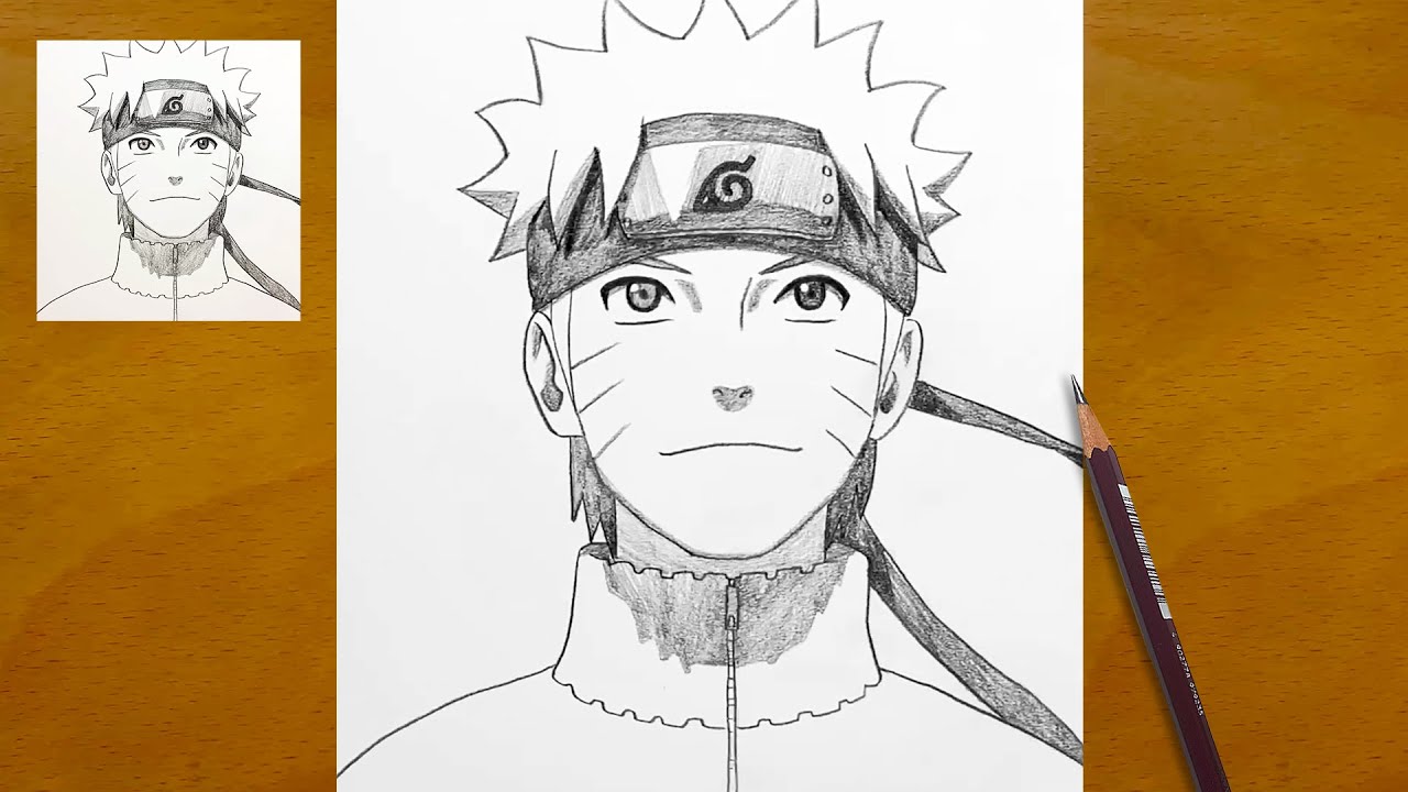 How to Draw Naruto Uzumaki Step by Step || Easy Anime Sketch || Pencil ...