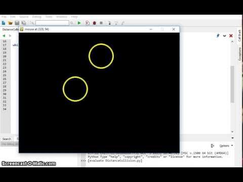 Learn 2 Code E7.PYGAME Distance based Collisions - YouTube