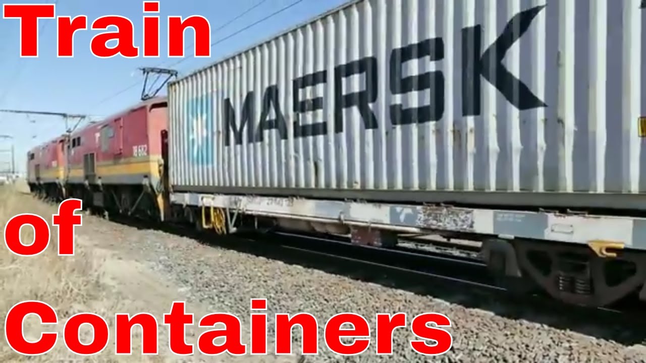 TRANSNET Freight Rail Train Electrics Containers arrive at Bellville ...