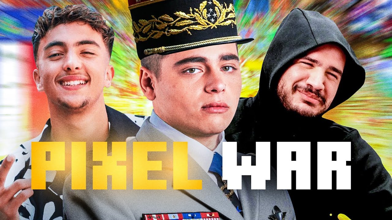 🔥 LA GUERRE DES PIXELS ! - (ft. Squeezie, Inoxtag, Amine, Locklear...) - YouTube