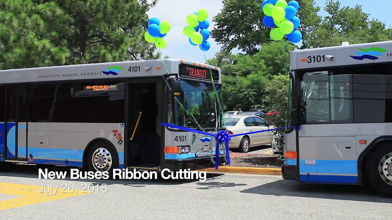 New Bus Ribbon Cutting - July 26, 2018 - YouTube