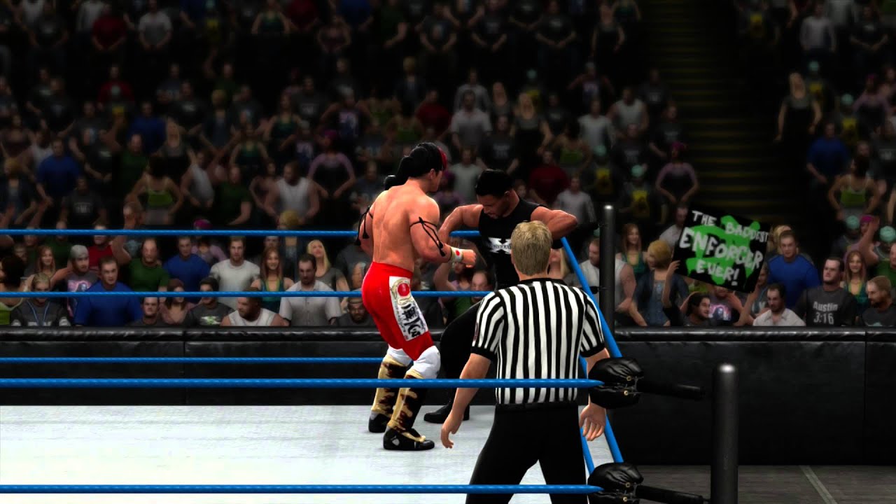 WWE '13 SmackDown ep.1 Yoshi Tatsu VS Mike Tyson - YouTube