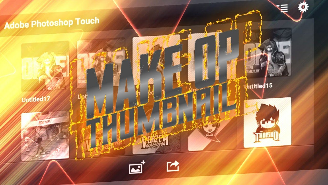 Making op thumbnail / tutorial - YouTube