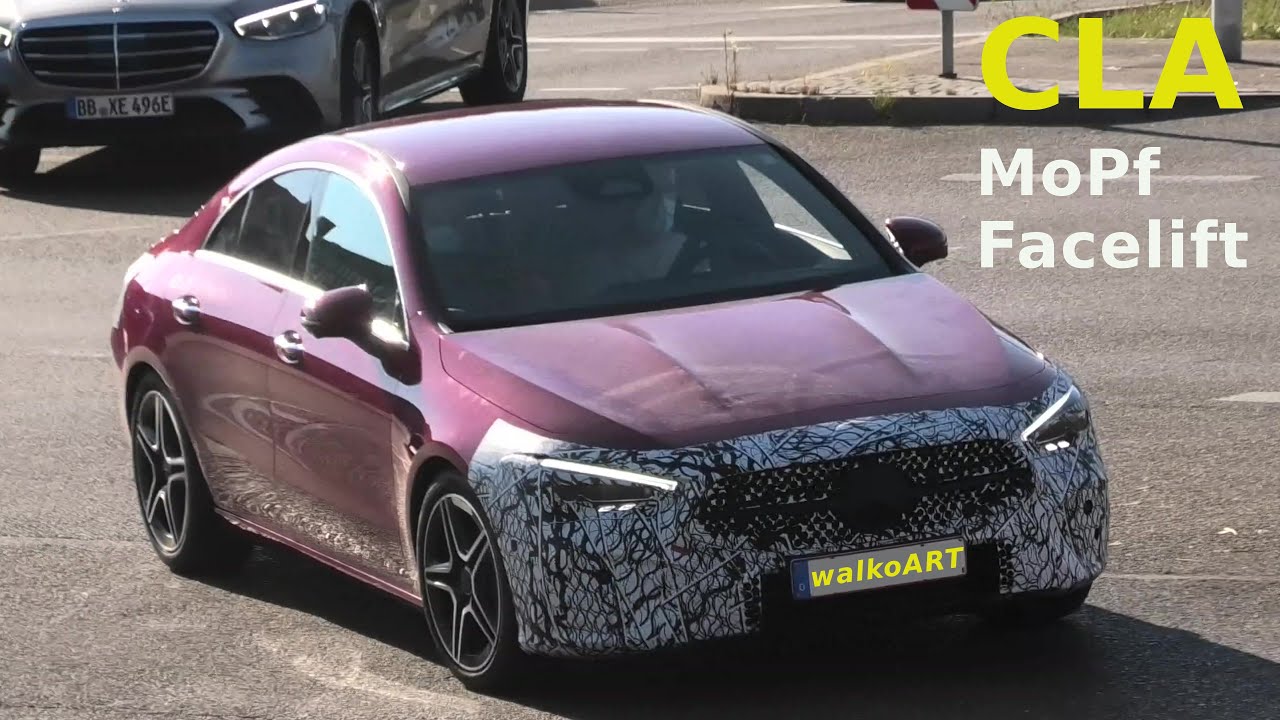 Mercedes Erlkönig CLA MoPf 2023 Facelift C118 prototype * Weltpremiere ...