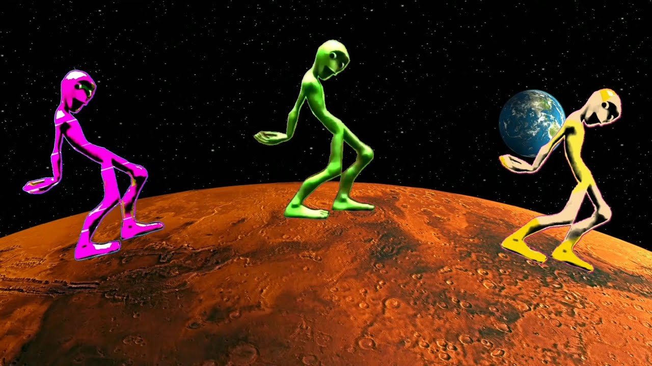 Aliens on Mars DAME TU COSITA Alien Dance - YouTube