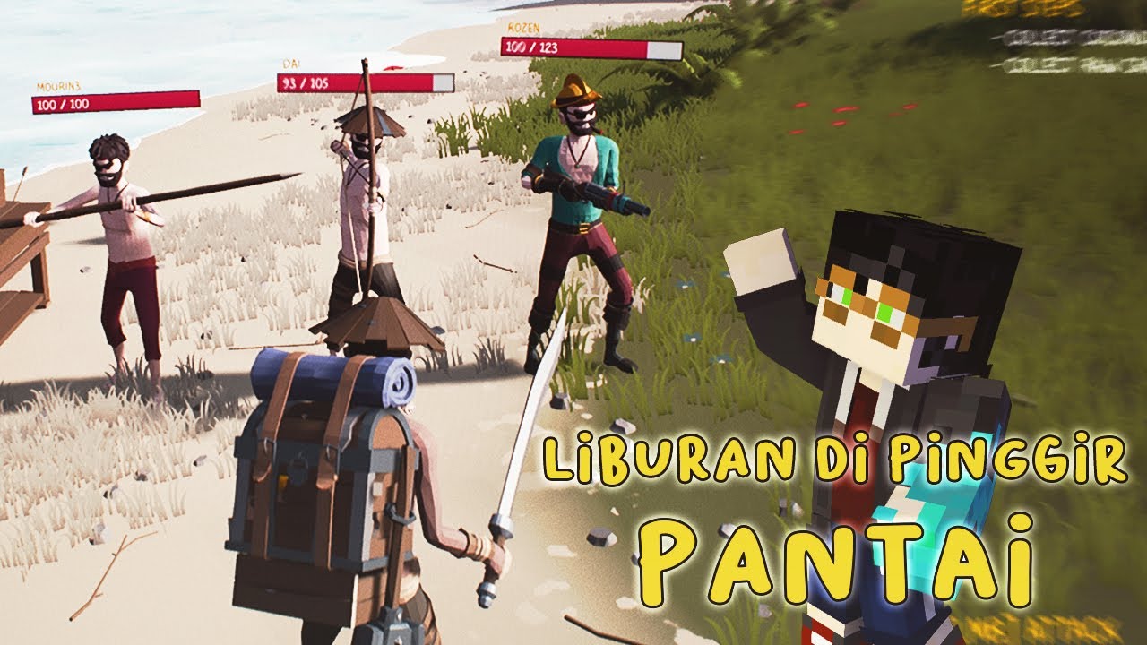 AKU DAN ANAK KACUNG GAMING BERLIBUR KE PANTAI, Tapi KITA MALAH RUSUH ...