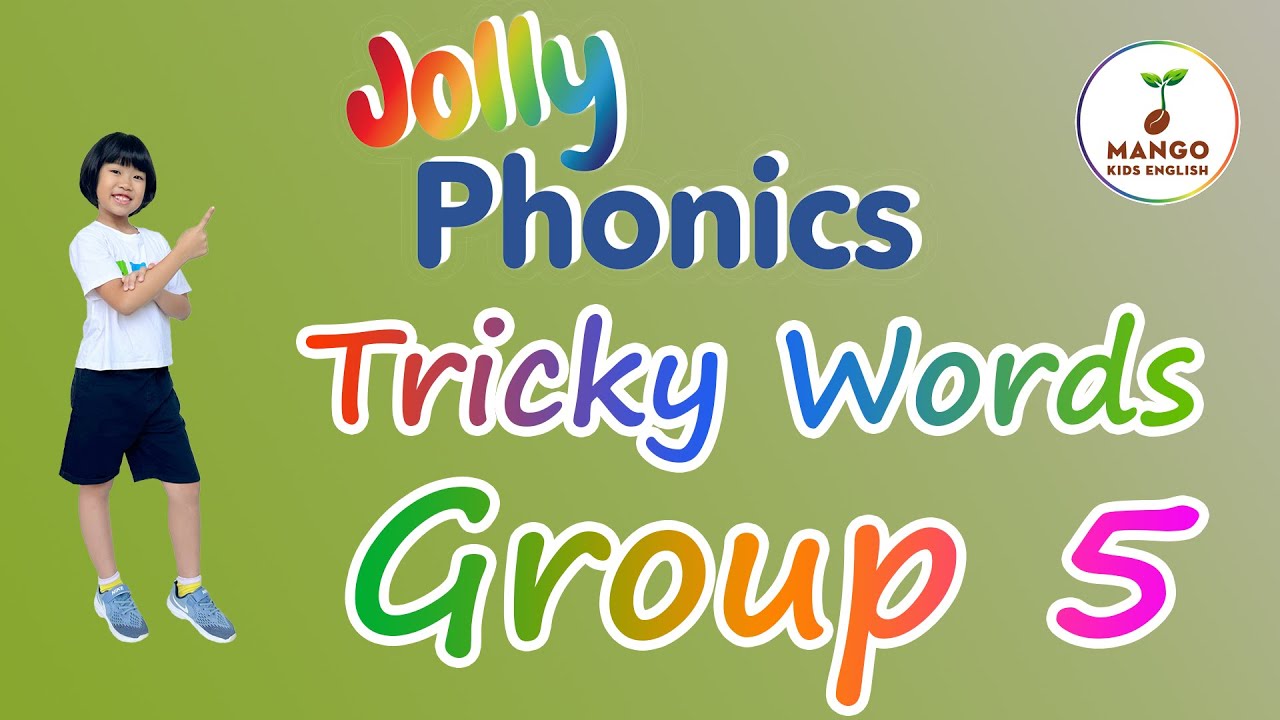 5. Jolly Phonics - Tricky Words Group 5 - YouTube