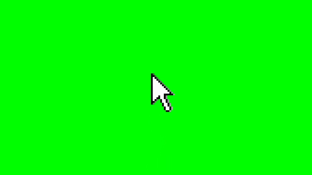 cursor button green screen - YouTube