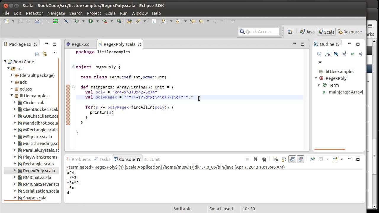 Regex For Parsing A Polynomial Using Scala Youtube