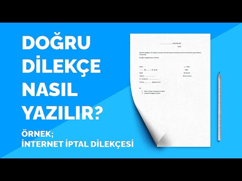 DOĞRU DİLEKÇE NASIL YAZILIR? WORD İLE DİLEKÇE YAZMA / İNTERNET İPTAL DİLEKÇESİ