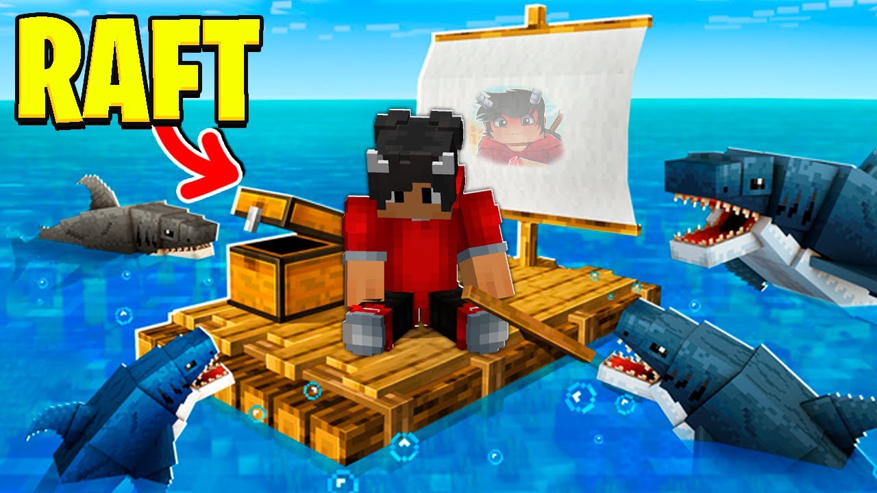 Kan Jeg Overleve På En RAFT I Minecraft! - YouTube