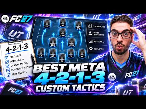 The BEST META 4-2-1-3 Custom Tactics in FC 27!