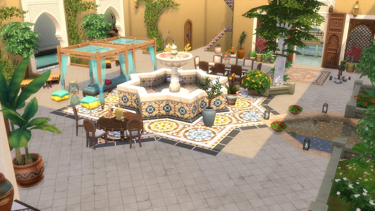 Moroccan Palace | NO CC | The Sims 4 : Speed Build [part 1] - YouTube