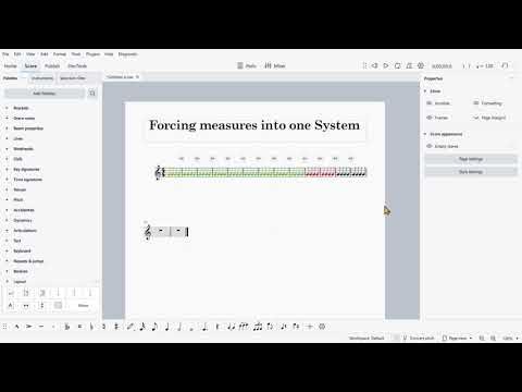 MuseScore 4.1 | Forcing Measures to fit into one System - YouTube