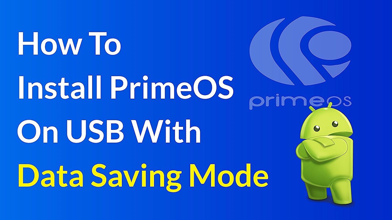 Prime OS: install prime os on usb with persistence mode - YouTube