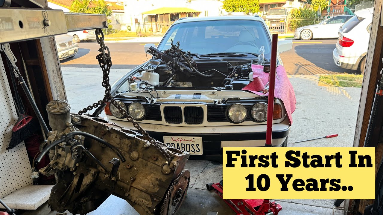 BMW E34 Touring M50 Engine Swap... - YouTube