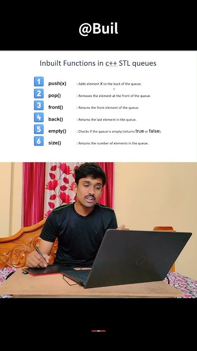 Queues inbuilt functions in C++ STL #dsa #codeshorts #algorithms #education #cpp #queues #stl ...