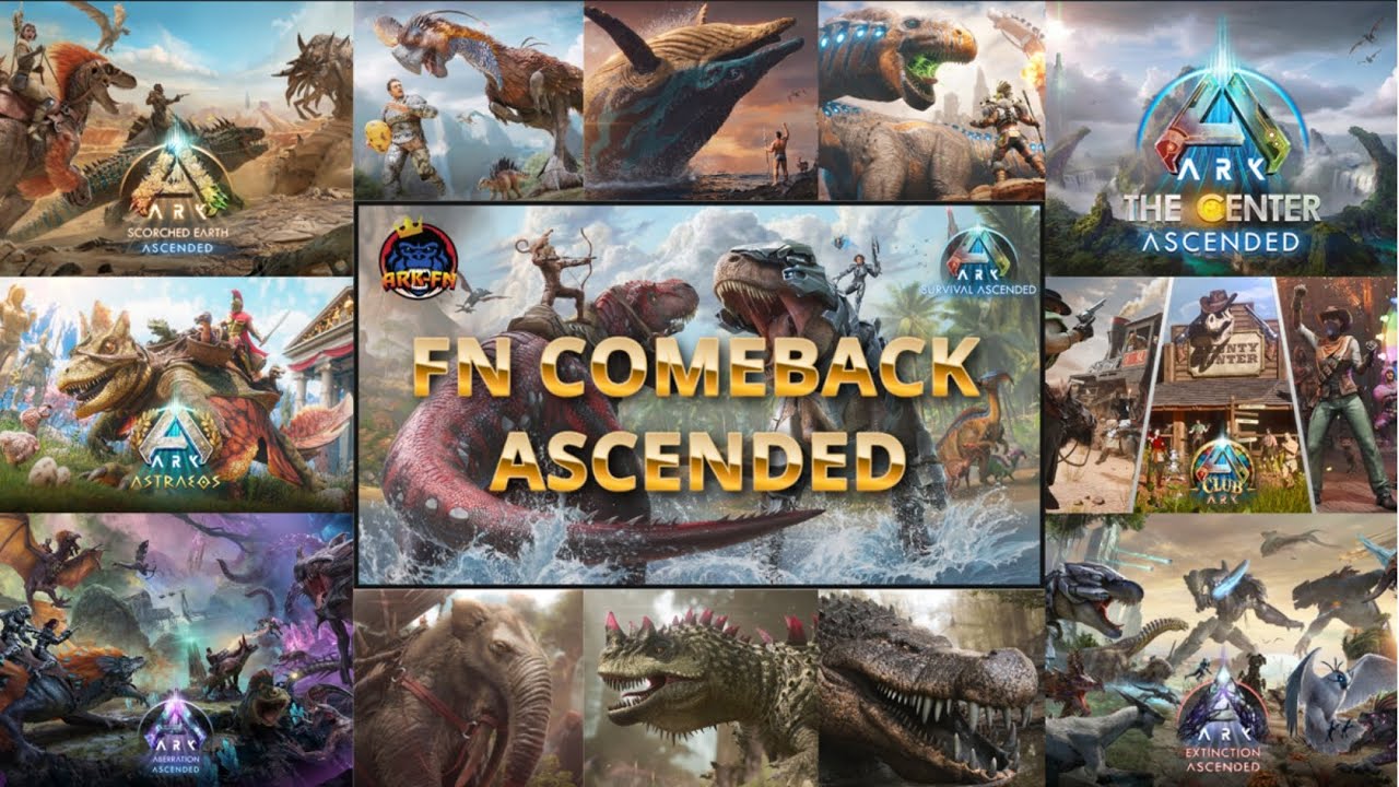 Ark Survival Ascended : FN COMEBACK ADDITION SERVER - YouTube