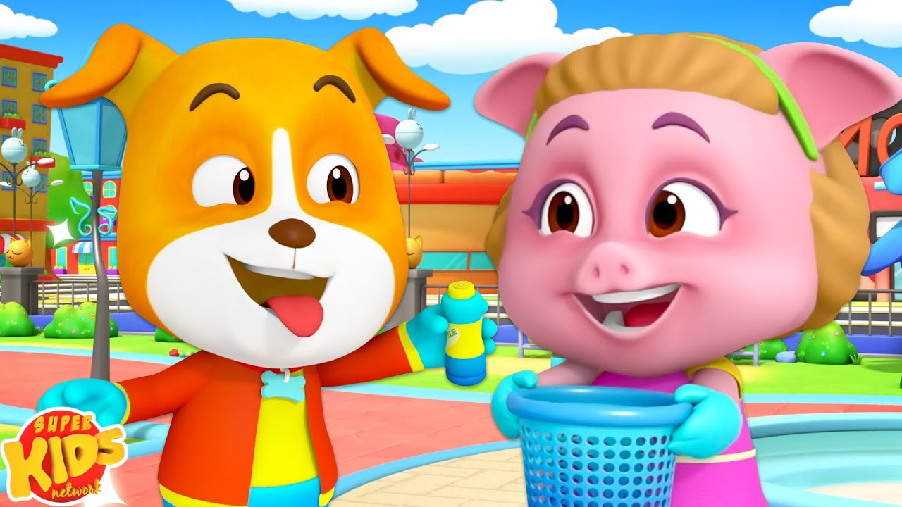 Clean Up The Park + More Animals Nursery Rhymes & Songs for Kids - YouTube