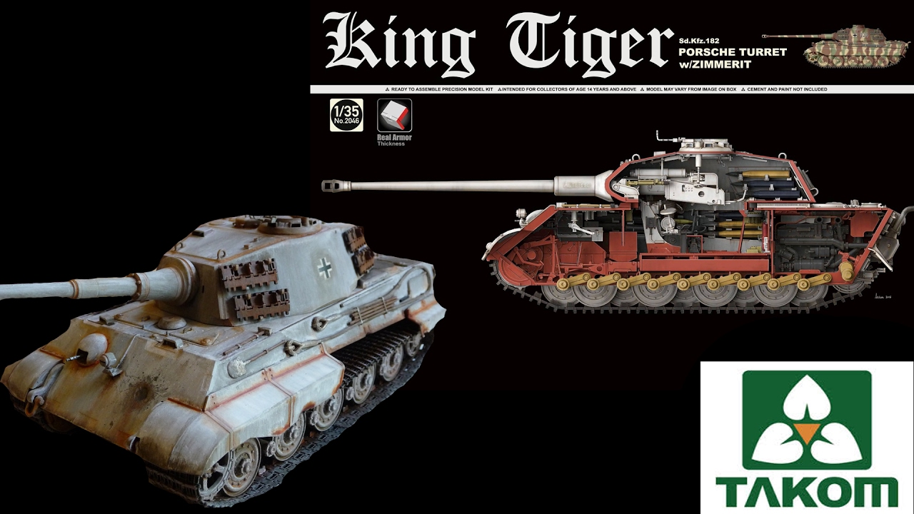 Tiger II 1:35 Takom Unboxing - YouTube