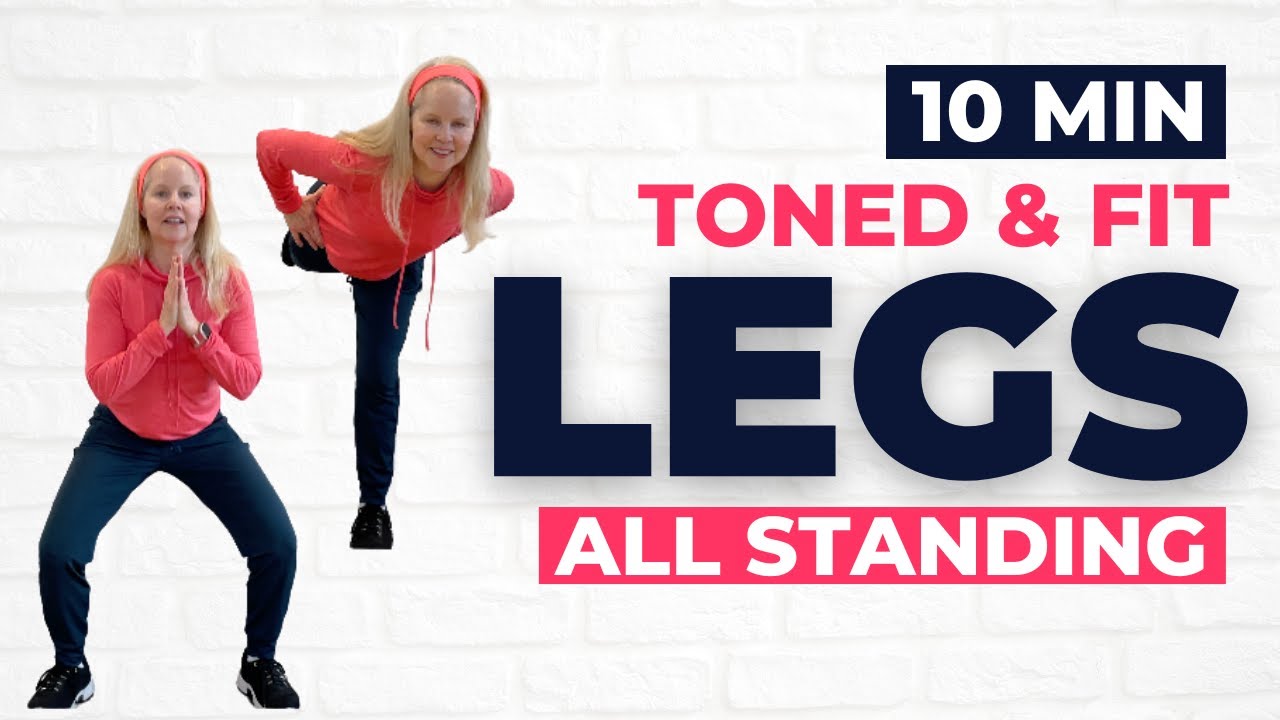 10 Minute Beginner Leg Workout For Women Over 50 | No Jumping, Low ...