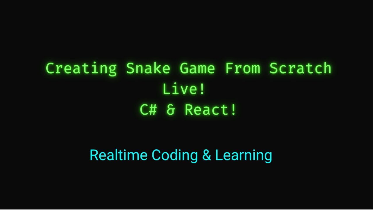 Coding Snake Game From Scratch pt. 15 - YouTube