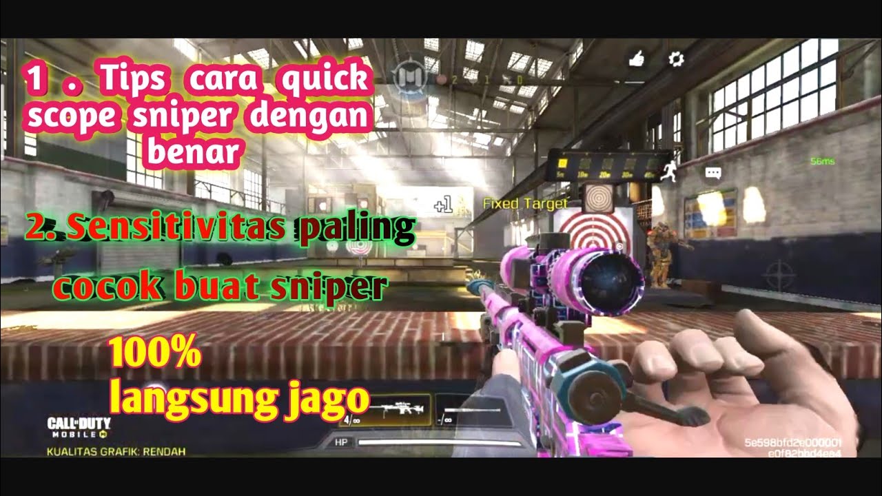 cara quick scope snipers di game codm - YouTube
