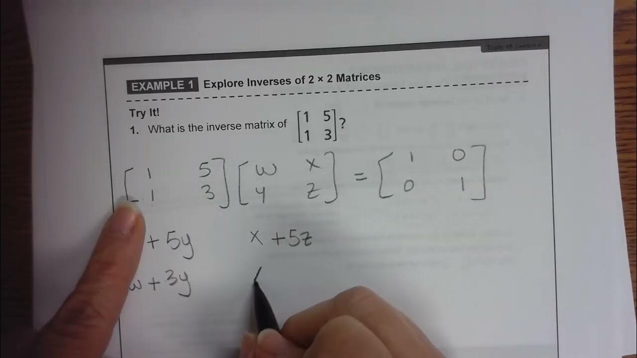 AccAlg2 10 4 Video Lesson Inverses and Determinants of a matrix - YouTube