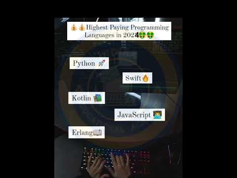 HIGHEST PAYING PROGRAMMING LANGUAGES IN 2024 #swift #python #kotlin #javascript #erlang #java # ...
