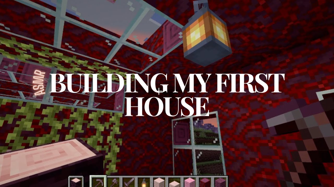 ASMR | Minecraft Building my first house in game 🌸 🌿 🎮 - YouTube