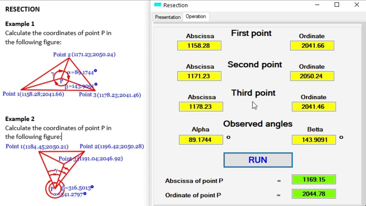 RESECTION IN SURVEYING - YouTube