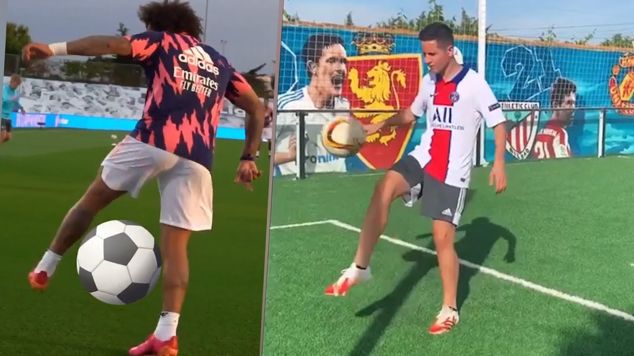 Football Players Do Freestyle Skills and Tricks! 😮 - YouTube