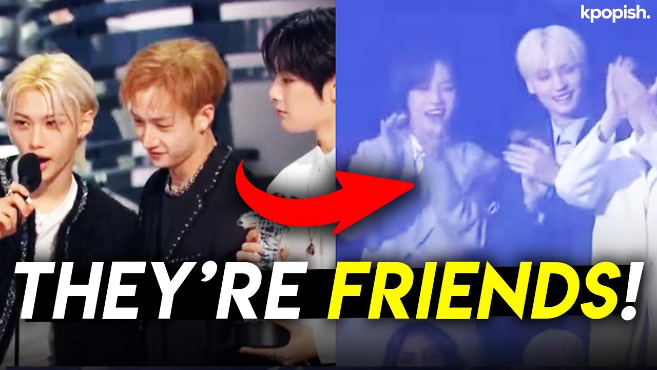 TXT Ends Fanwards at VMAs 2023 By Cheering for Stray Kids! - YouTube