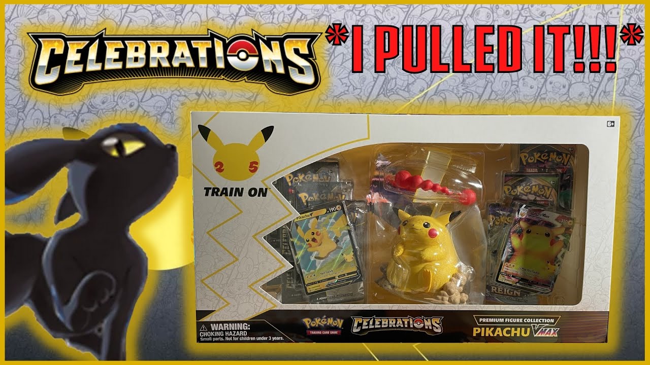 Pokemon Celebrations Pikachu VMAX Premium Figure Collection Box ...