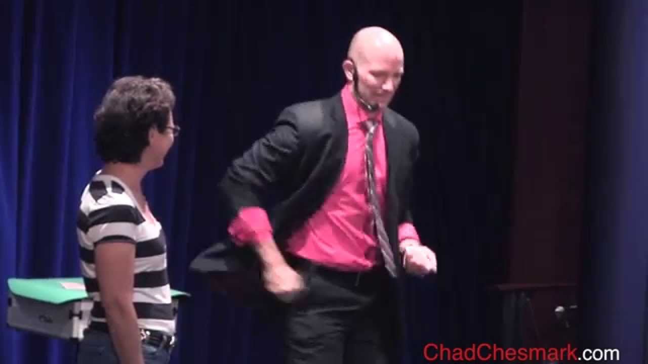 Hilarious Card Magic - Corporate Magician Chad Chesmark - YouTube