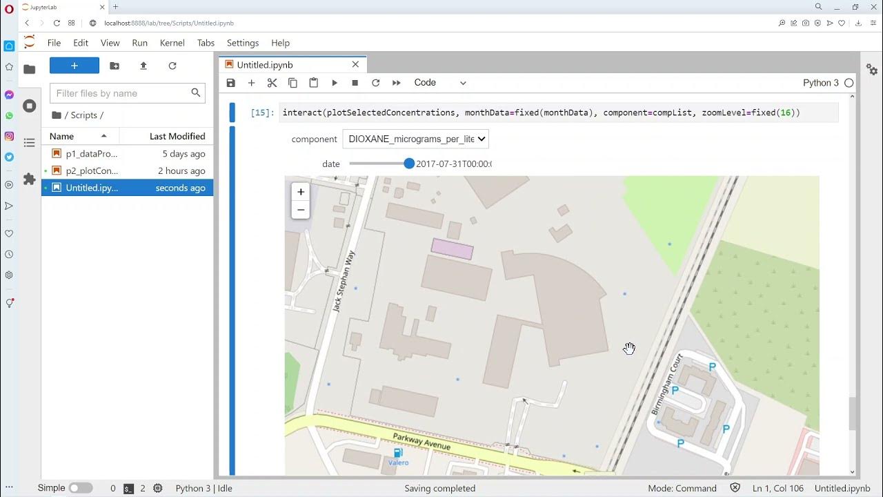 Representación Espacio-Temporal Interactiva de VOCs y PFAs con Python y ...