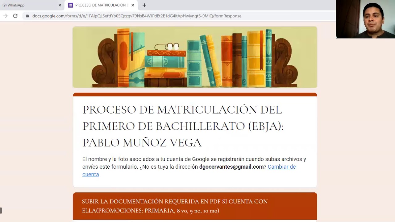 Subir información al link - YouTube