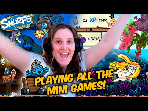 Smurfs Village: Playing ALL of the Mini Games!
