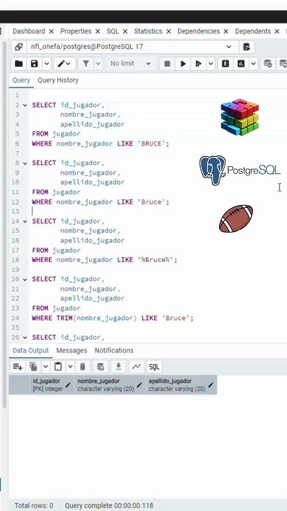 PostgreSQL 17 - Ejemplo: Limpieza de espacios y búsqueda en cadenas con TRIM UPPER - YouTube