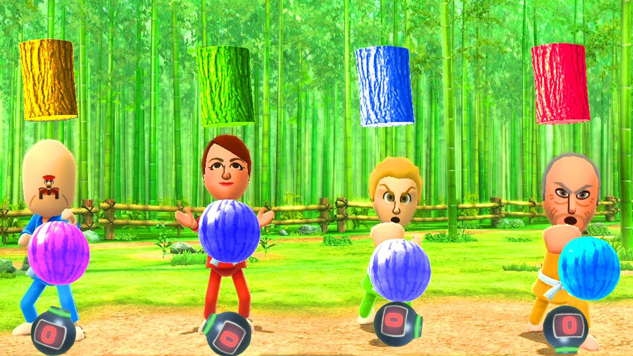Wii Party U Battle Of The Minigames - Mario Kart vs Marie vs Jesus vs ...
