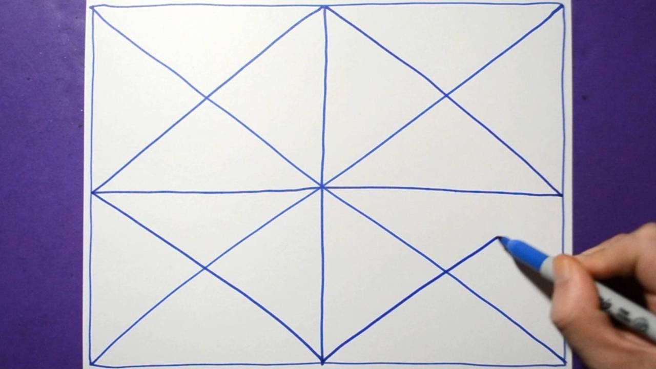 Satisfying Abstract Drawing / Line Illusion / Daily Art Therapy ...