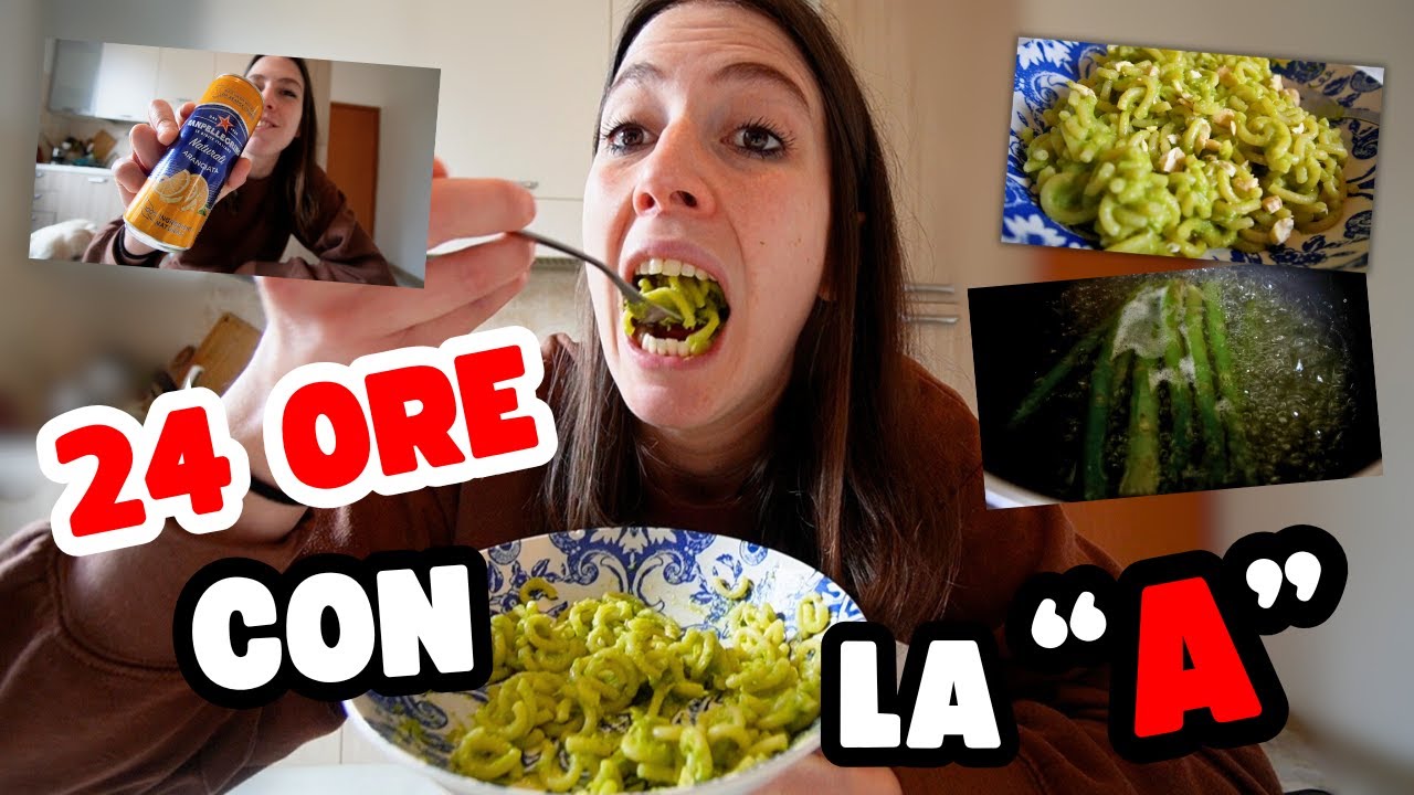 24 ORE di cibo con la lettera A! - YouTube