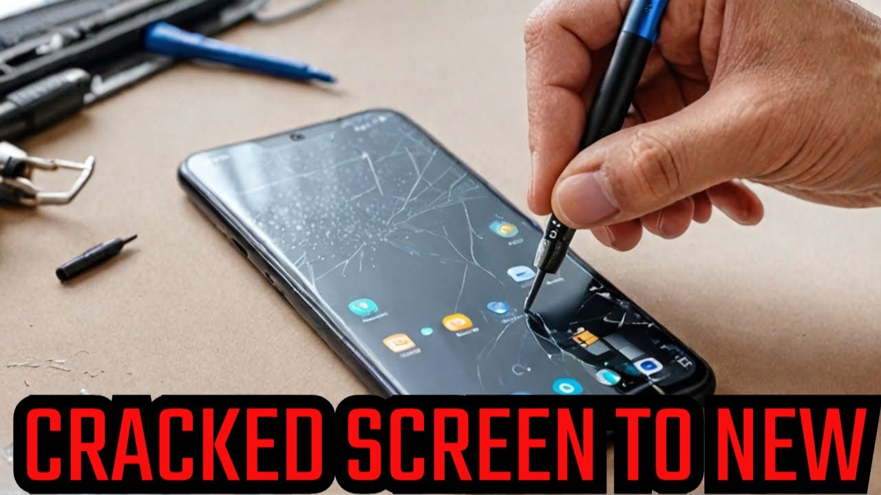 How To Replace a Cracked Smartphone Screen! (Easy Steps) - YouTube